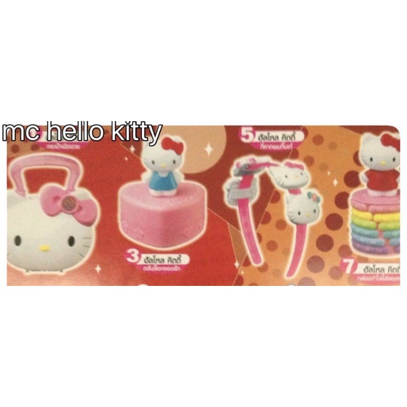 Hello Kitty Fashion Fun ของเล่น ของสะสม McDonald 1 ชุด 4 ชิ้น (ในแพค ...