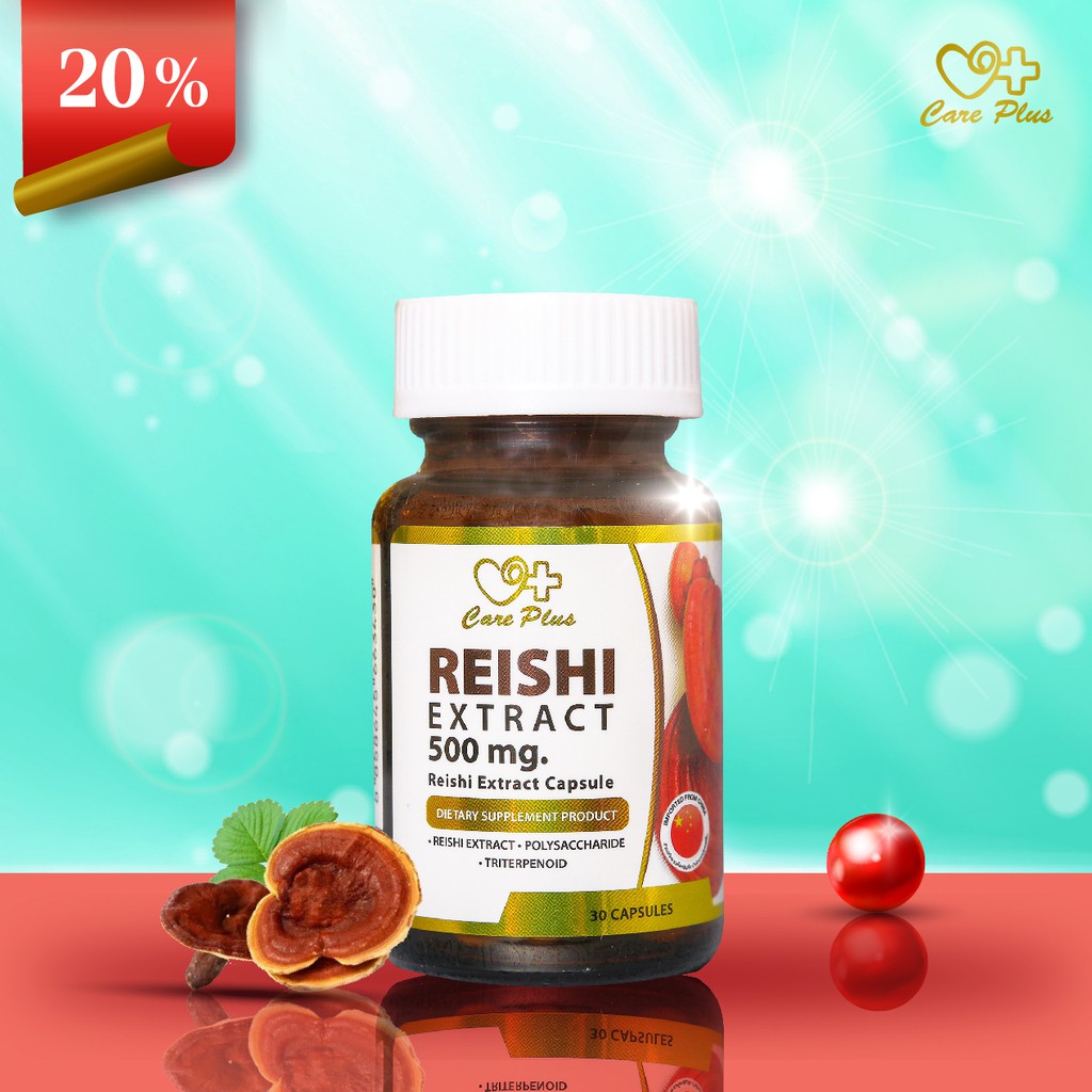 Care Plus Reishi Extract 500 MG 30 capsules | Shopee Thailand