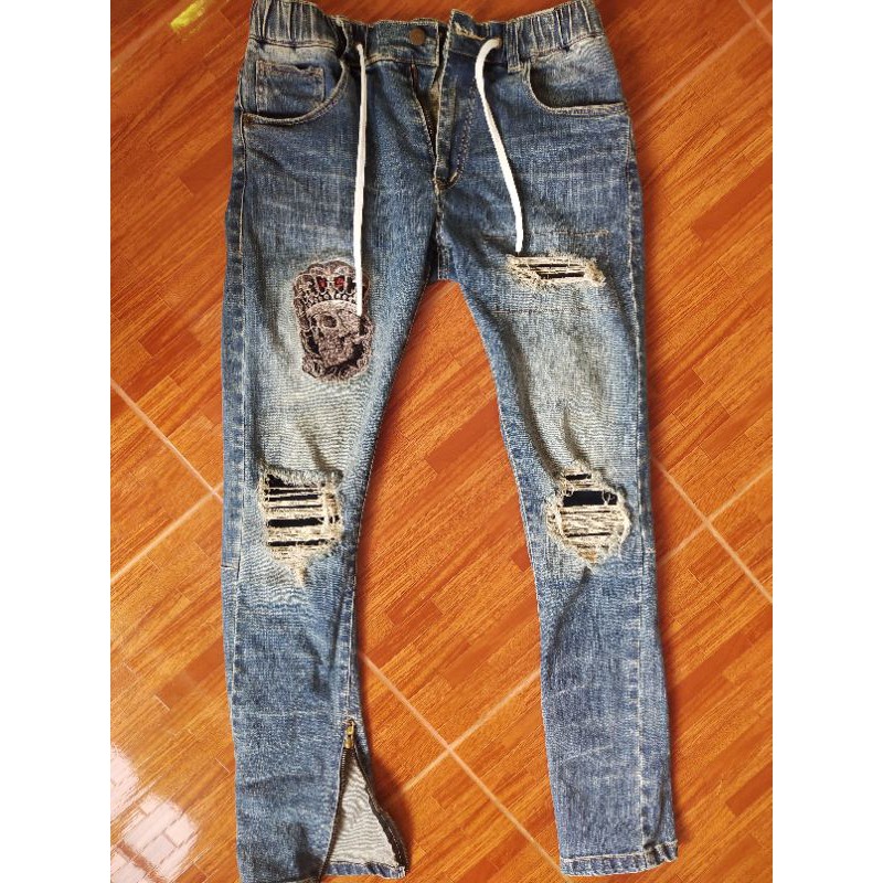 JWON HUMAN Fabric Japan Denim | Shopee Thailand