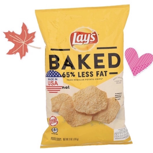 lays Baked 65% less fat ลดไขมันลด ขนมอบกรอบ เลย์ พร้อมส่ง ห่อใหญ่ big ...
