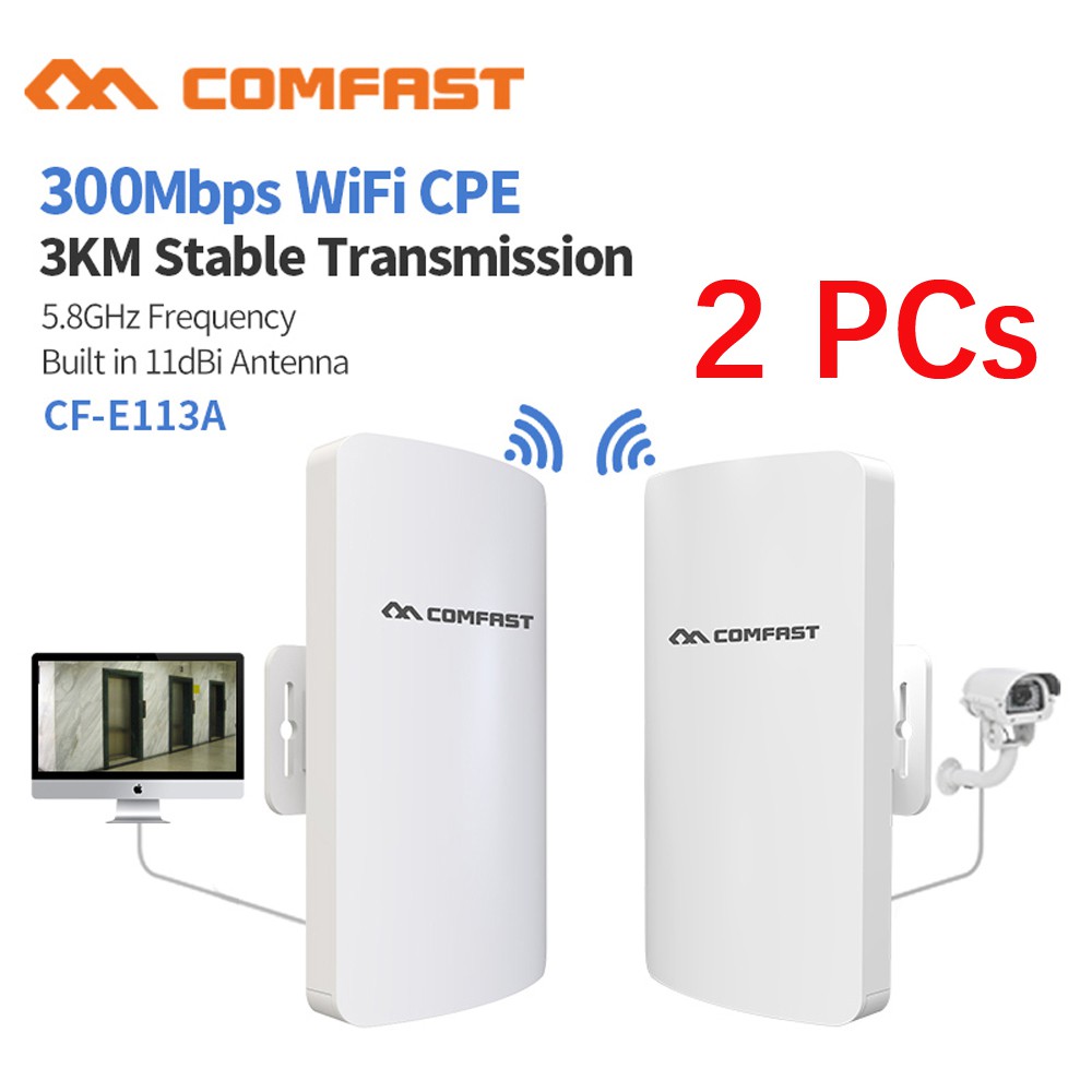 [ผู้จัดจําหน่ายที่ได้รับอนุญาต] 2pcs Comfast CF-E113A 300Mbp 3KM ...