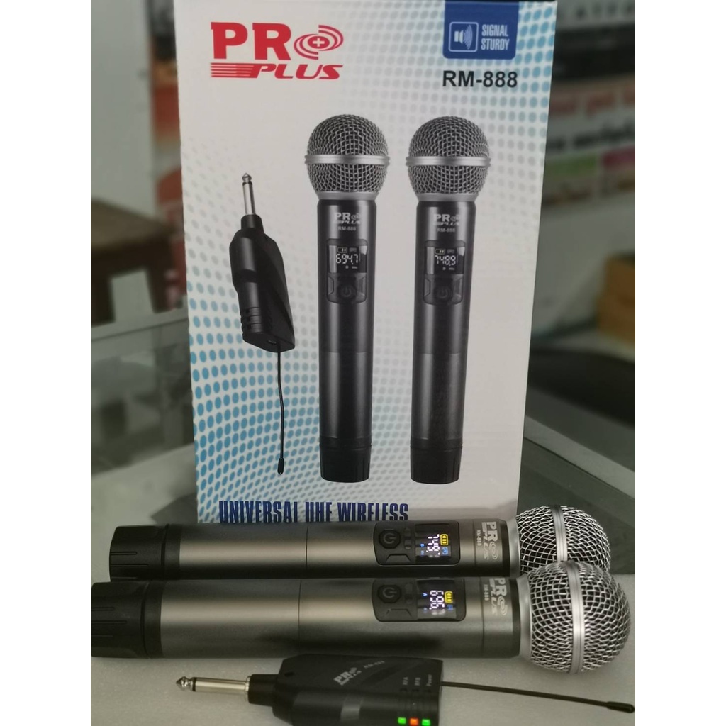 ไมค์ลอยไร้สาย PROPLUS RM-888 ชาร์จได้ | Shopee Thailand