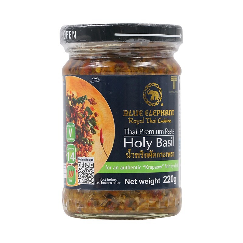 บลูเอเลเฟ่นท์น้ำพริกผัดกระเพรา 220กรัม Blue Elephant Stir Fried Chili ... บลูเอเลเฟ่นท์น้ำพริกผัดกระเพรา 220กรัม Blue Elephant Stir Fried Chili ...