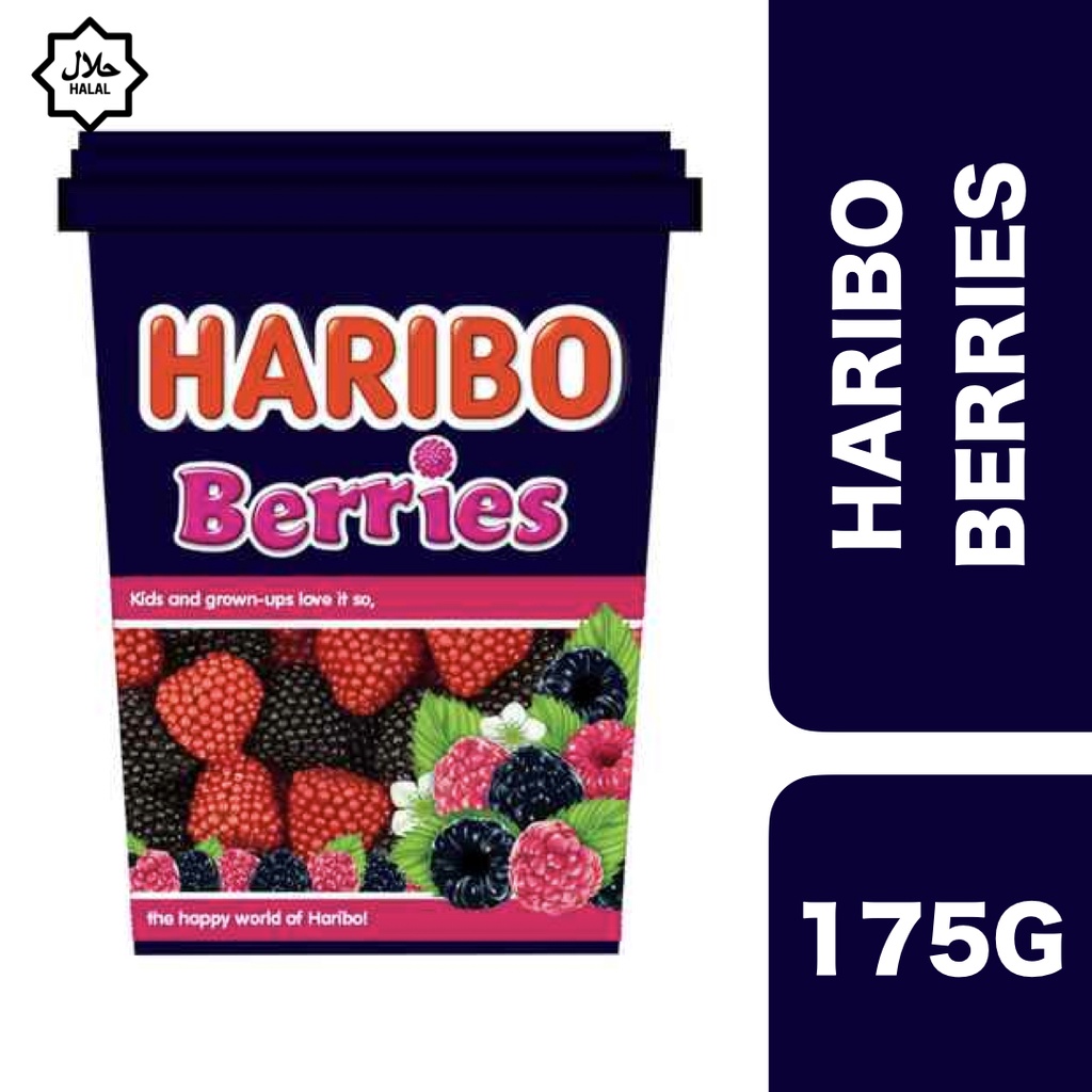 Haribo Berries Gummy 175g (Halal) ++ ฮาริโบ้ กัมมี่รสเบอร์รี่ 175 กรัม ...