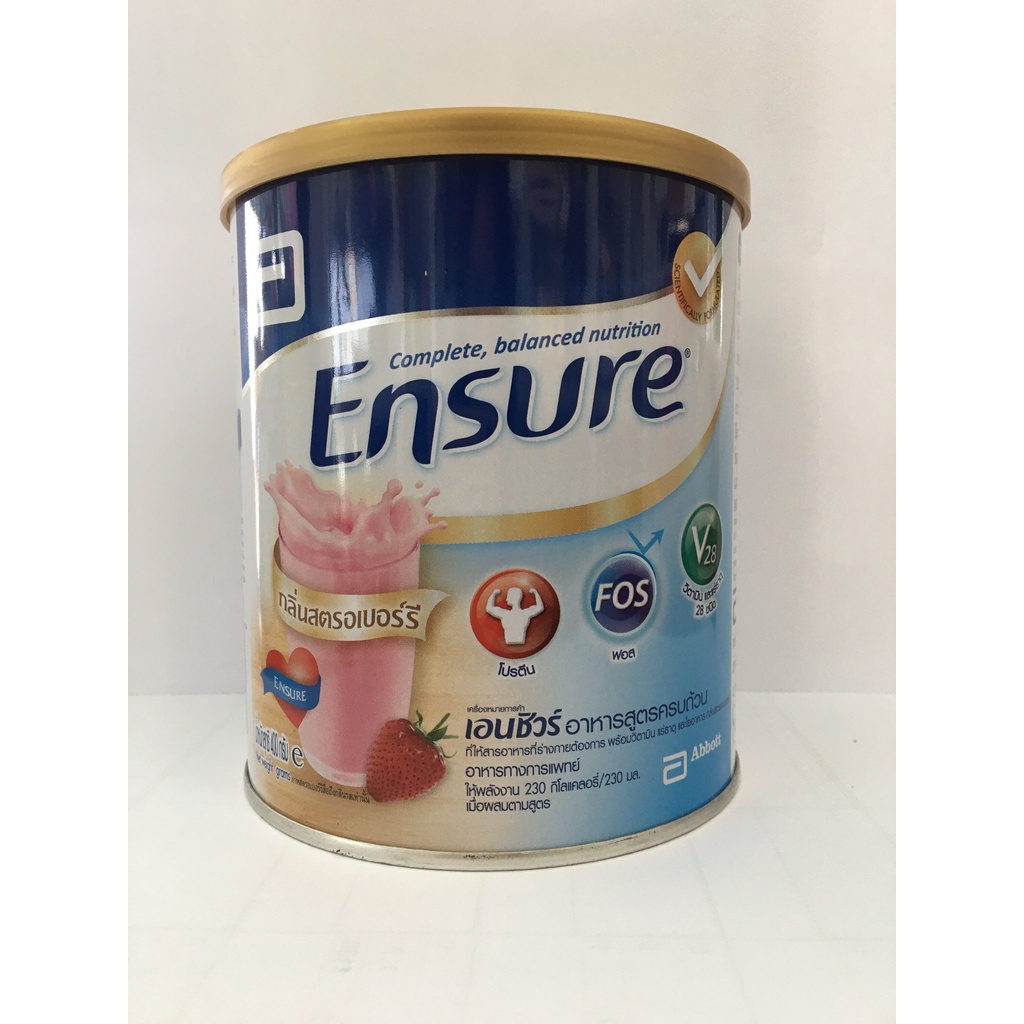 Ensure 400g เอนชัวร์ รสสตรอเบอร์รี หมดอายุ 25/02/2022 fzPC | Shopee ...