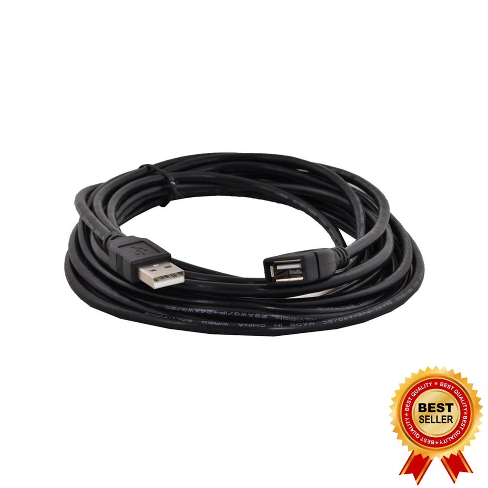 Usb Extension Port Cable Connector ชายหญิงขยายความเร็ว Extender ...