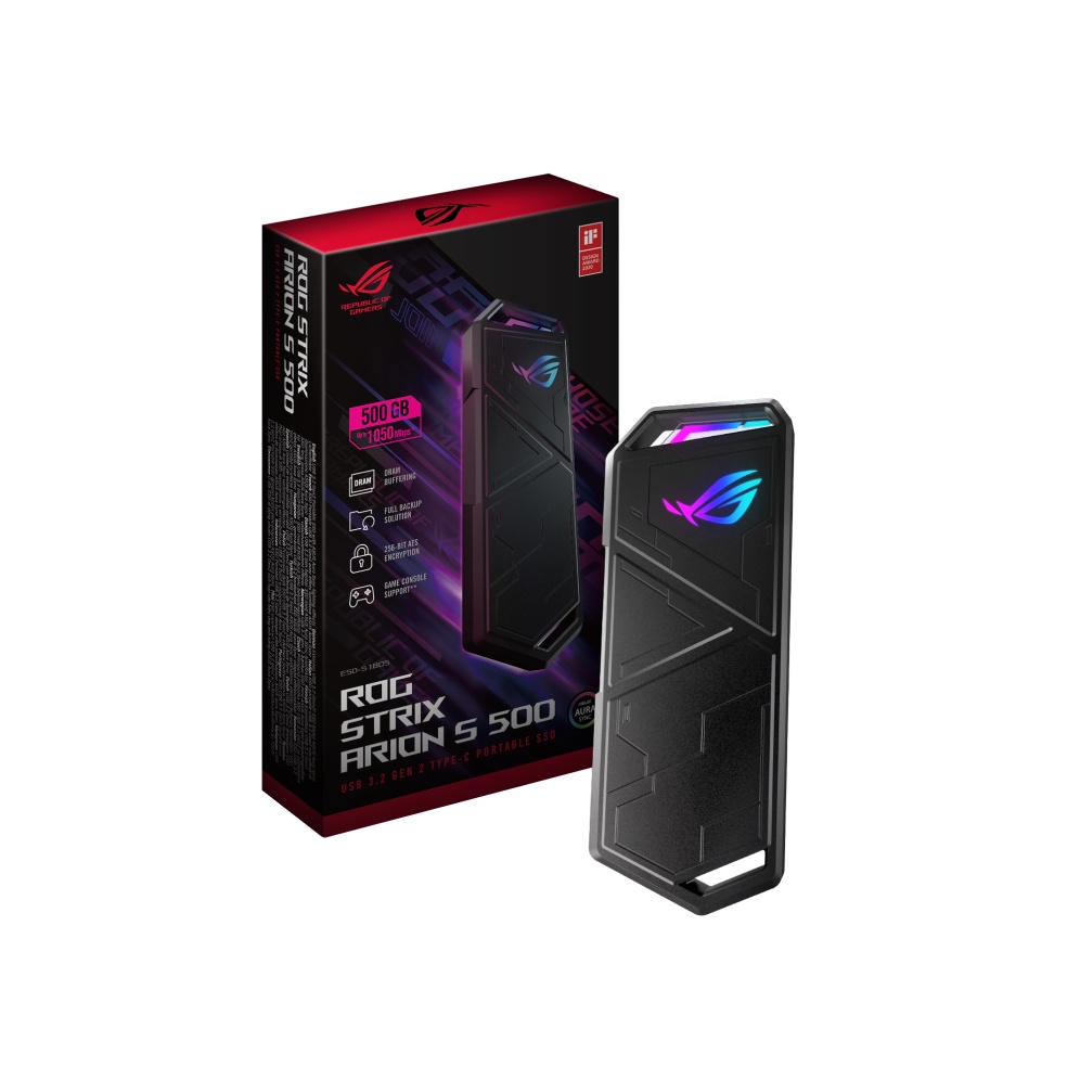 ROG Strix Arion S500 Portable SSD — USB-C®3.2 Gen 2x1, NVMe SSD with ...