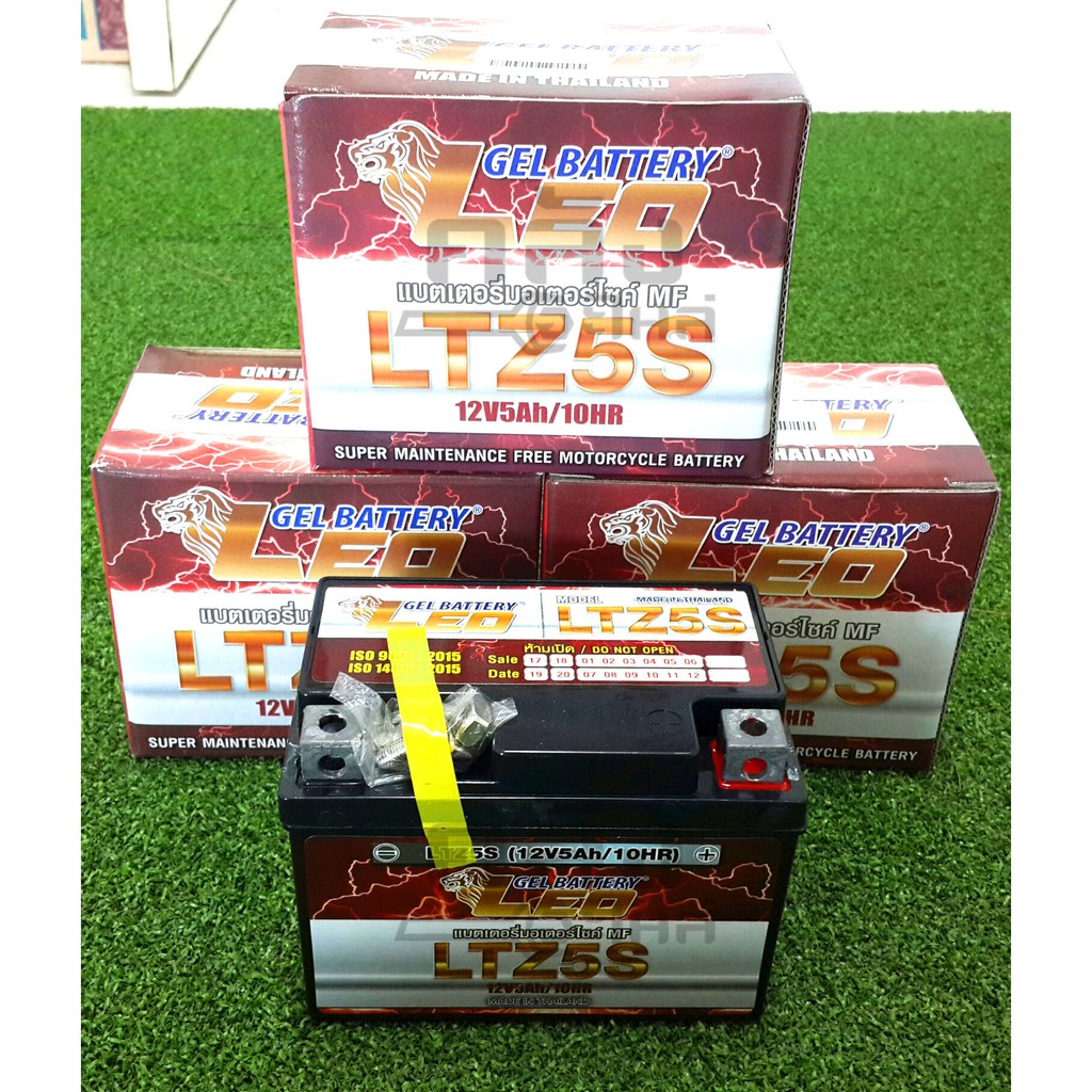 แบตเตอรี่มอเตอร์ไซค์12V5Ah LTZ5S แบบGEL ยี่ห้อLEO | Shopee Thailand
