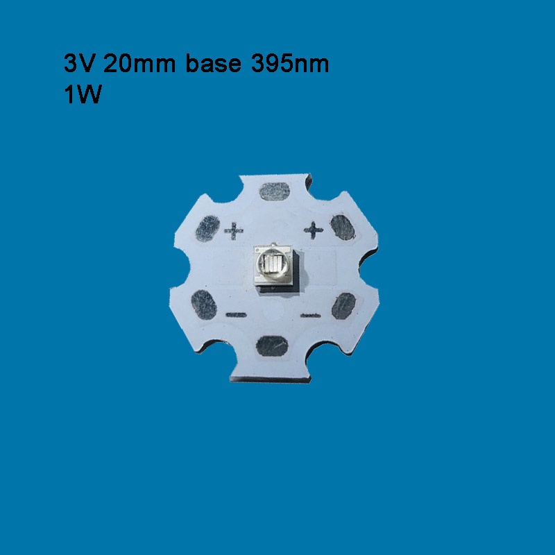 ไดโอดหลอดไฟ LED 3V 5V 12V UV อัลตราไวโอเลต 365nm 395nm พร้อมฐาน 5 ชิ้น ...