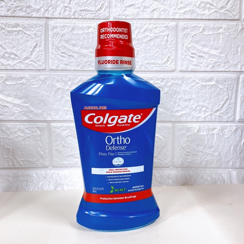 Colgate Ortho Defense Phos Flur คอลเกต ออโธ ดีเฟนส์ น้ำยาบ้วนปาก จัดฟัน ...