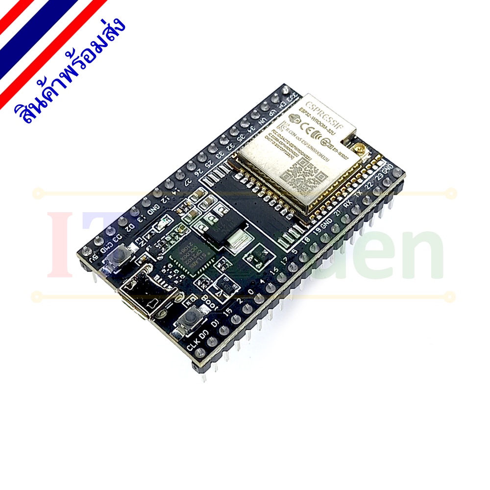 ESP-32 ESP32-WROOM-32U DEVKIT C V4 Layout Development Board 38 Pin | Shopee Thailand