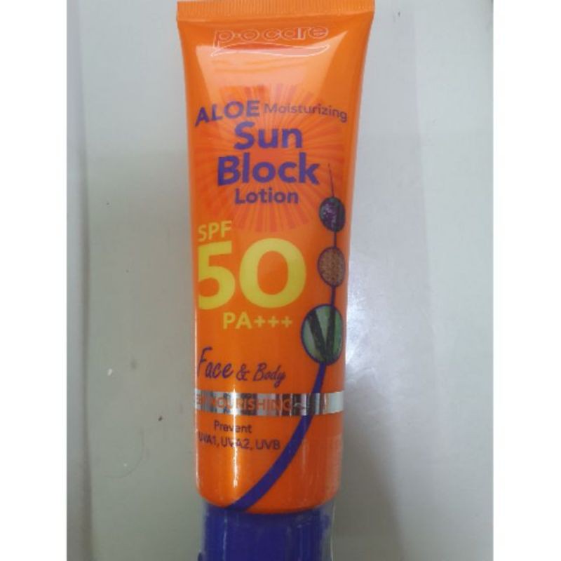 โลชั่นกันแดด ผิวหน้า และผิวกาย ALOE Sun Block Lotion SPF50 PA ...
