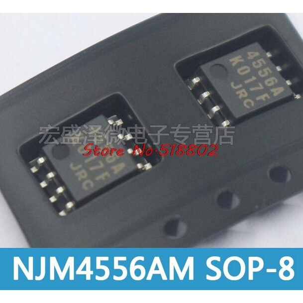 10 ชิ้น/ล็อต njm4556am njm4556 SOP8 เครื่องขยายเสียง High Current Original | Shopee Thailand