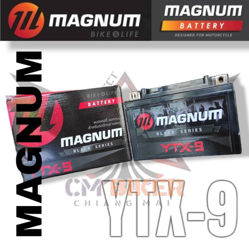 MAGNUM BATTERY แบตเตอรี่ รุ่น YTX-9 (12V 9AH) ขนาด 150mm x 86mm x 110mm | Shopee Thailand