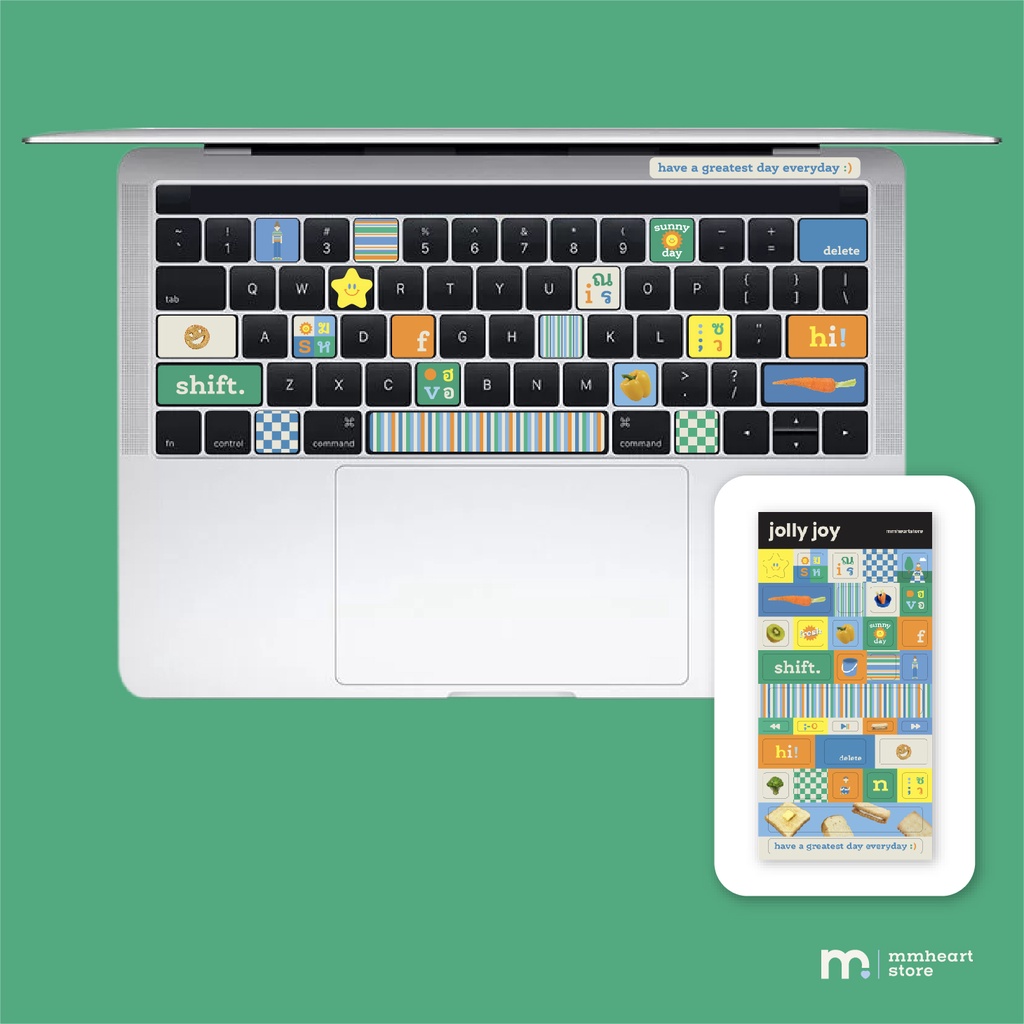 Jolly joy Sticker | สติ๊กเกอร์ไดคัท ติดคีย์บอร์ด | mmhearstore | Shopee ...