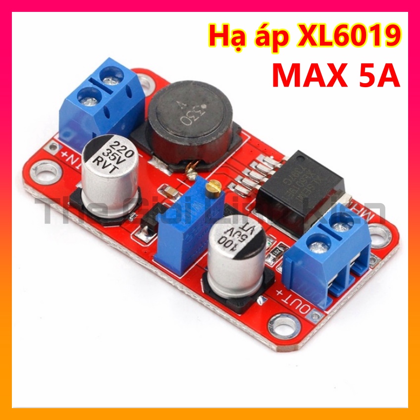 Dc Booster Circuit XL6019 xl6009 4 - 5A รุ่นอัพเกรด - Red Circuit ...