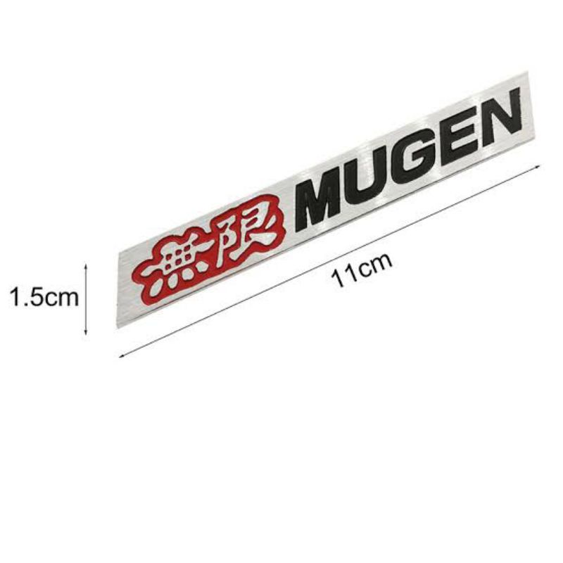โลโก้ติดสปอยเลอร์ เพลทอลูฯ #Mugen Power | Shopee Thailand