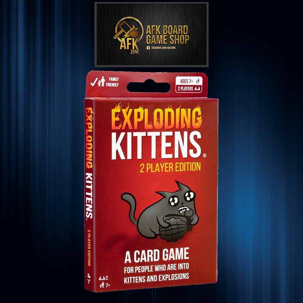 Exploding Kittens 2 Player Edition - Board Game - บอร์ดเกม | Shopee ...