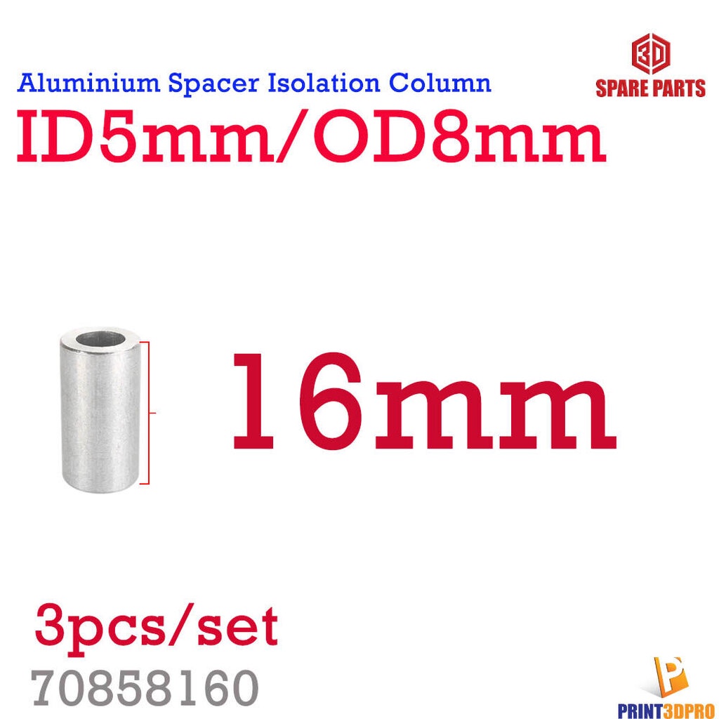 3D Printer Part ID5mm OD8mm Aluminum Spacer Column/Separation Pillar ...
