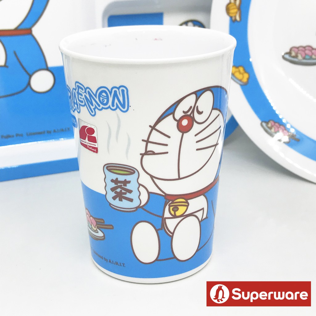 โดเรม่อน เทคอะเบรค จานเมลามีน ช้อนส้อม แก้วน้ำเด็ก DORAEMON Superware ศรีไทยซุปเปอร์แวร์ [ขายแยก ...