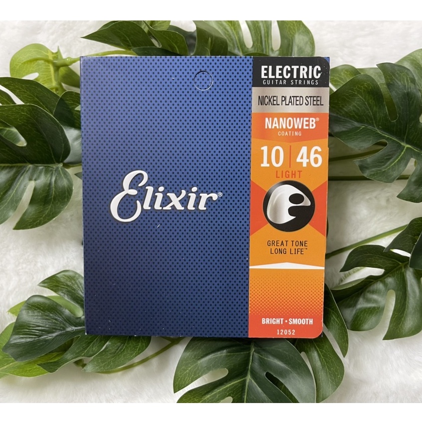 สายกีตาร์ไฟฟ้า ELIXIR รุ่น 12052 ชุดเบอร์10/46 ครบชุด6เส้น เคลือบกันสนิม NANO WEB COATING อย่าง ...