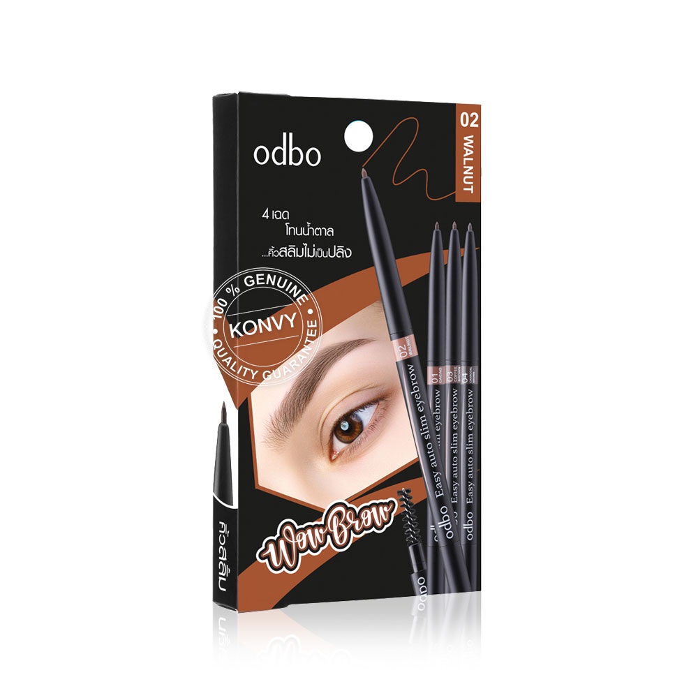 ODBO Easy Auto Slim Eyebrow 0.1g #OD781-02 โอดีบีโอ ดินสอเขียนคิ้วแบบออโต้. | Shopee Thailand