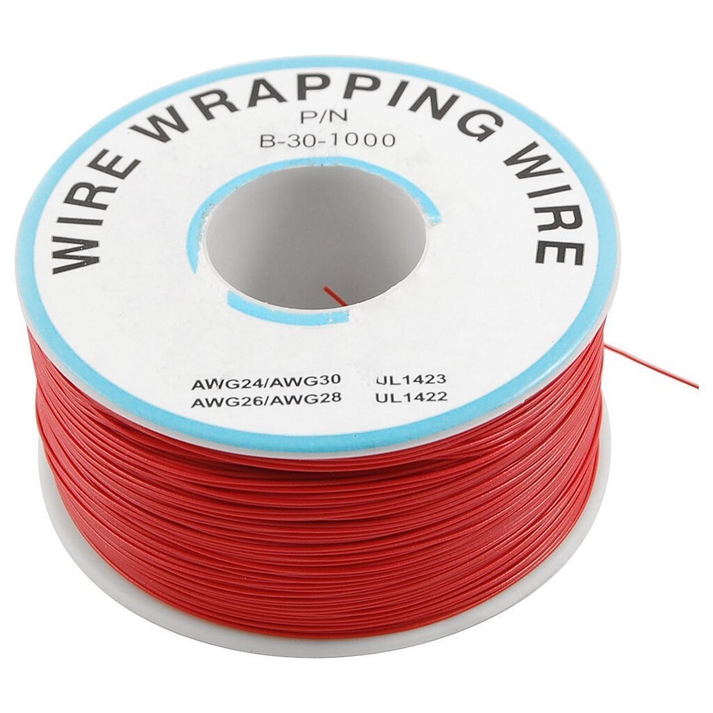 Wire Wrapping Wire 305M 30AWG 1 ม้วน (305 เมตร) สายไฟบัดกรี PCB ...