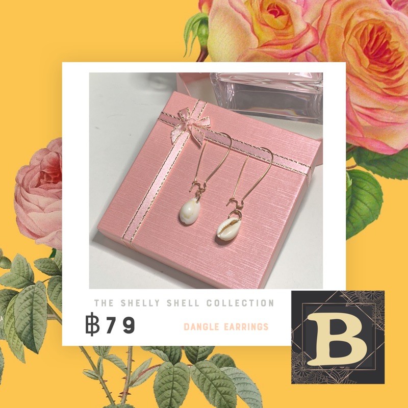 Shelly Shell collection ต่างหูคอลเลคชั่นเปลือกหอย | Shopee Thailand