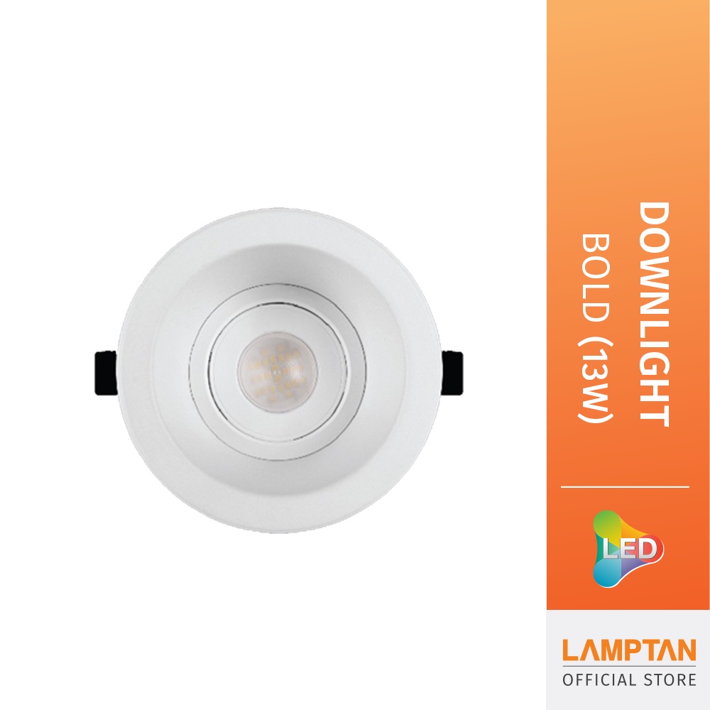 [Clearance Sale] LAMPTAN โคมไฟ LED Downlight Bold 13w แสงขาว | Shopee ...
