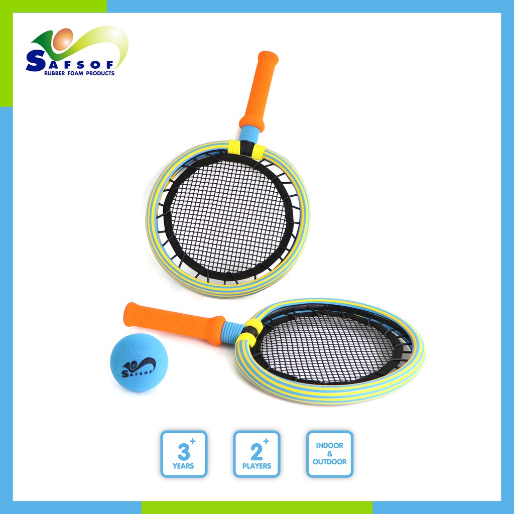 Safsof Racket Bat ไม้แร็กเก็ต หุ้มยางฟองน้ำ รุ่น BSK-05(B) | Shopee ...