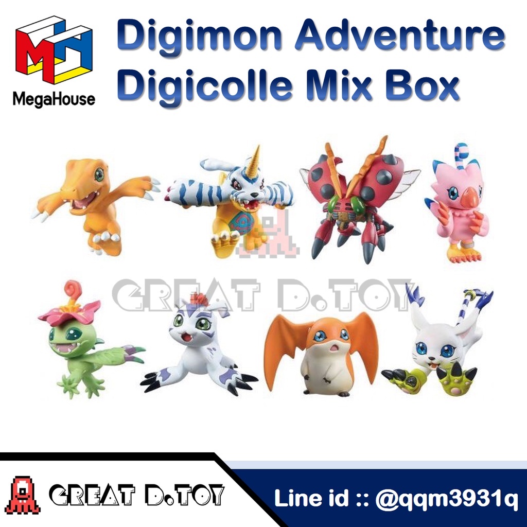 โมเดล ฟิกเกอร์ Digimon ของแท้ Digimon Adventure Digicolle Mix Figure ...