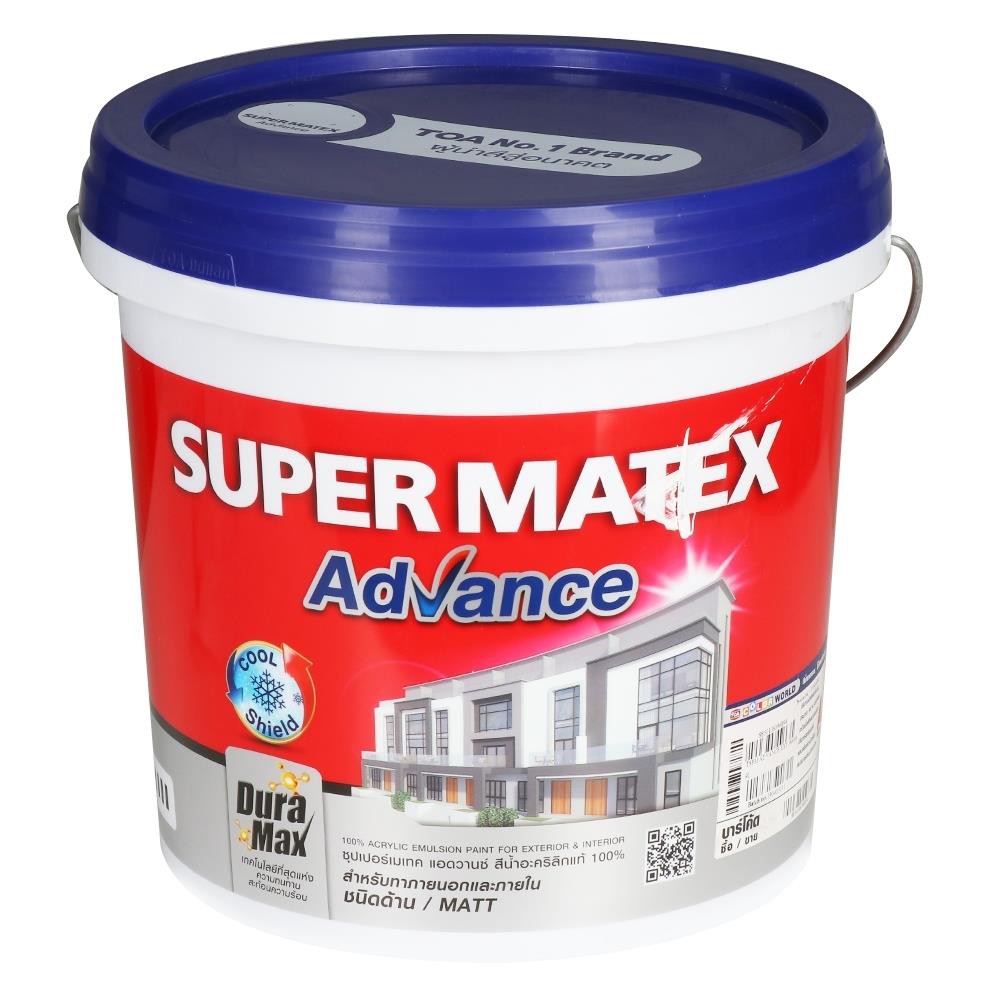 สีน้ำทาภายนอก TOA SUPERMATEX BASE A ด้าน 2.5GL EXTERIOR PAINT ...