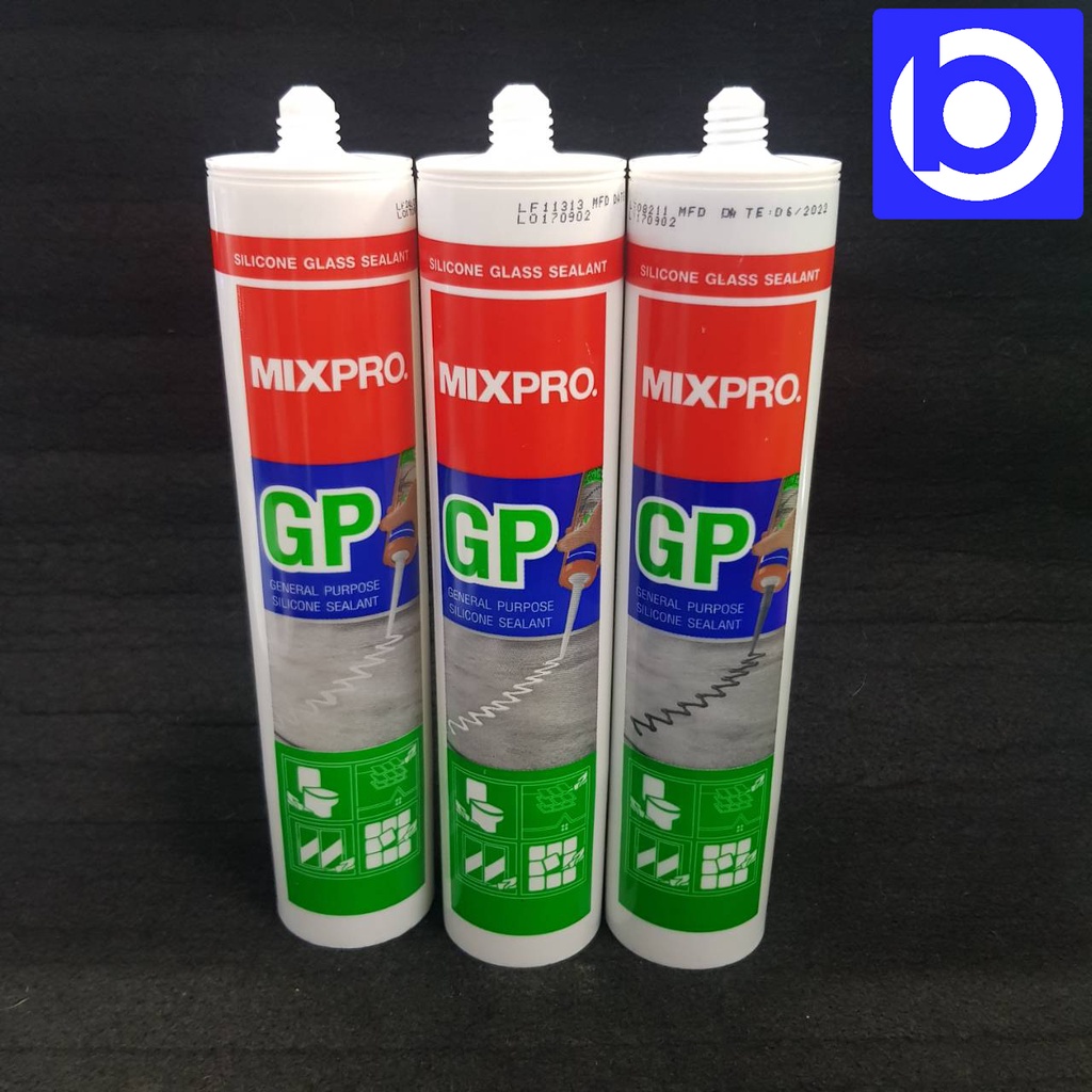ซิลิโคนยาแนวชนิดแห้งเร็ว ยี่ห้อ Mixpro รุ่น GP ขนาด 270 ml. มีหลายวีให้ ...