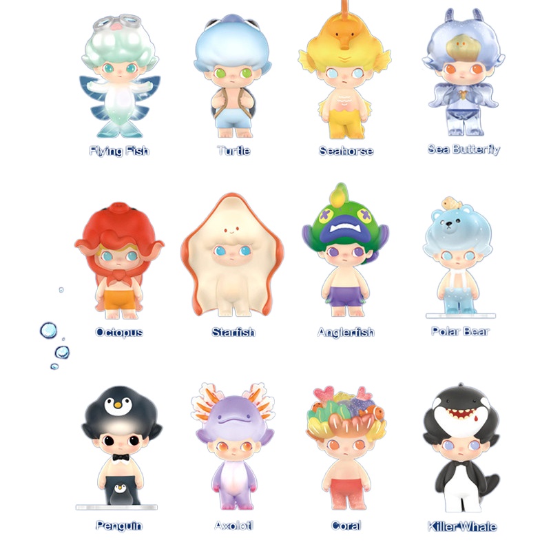 กล่องตาบอดของเล่น Popmart Dimoo Aquarium Series รุ่นยืนยันสไตล์น่ารัก ...