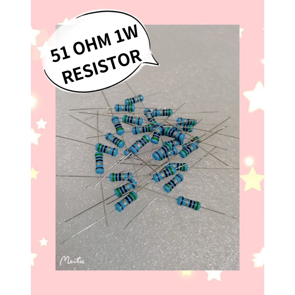51 OHM 1W RESISTOR 30ชิ้น/1ชุด | Shopee Thailand
