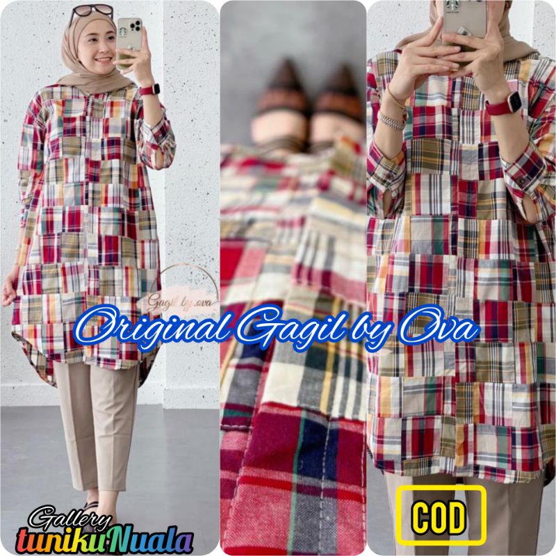 Caroline PREMIUM TUNIC ORIGINAL GAGIL BY OVA ONLY ONE COLOR (LIMITED ...