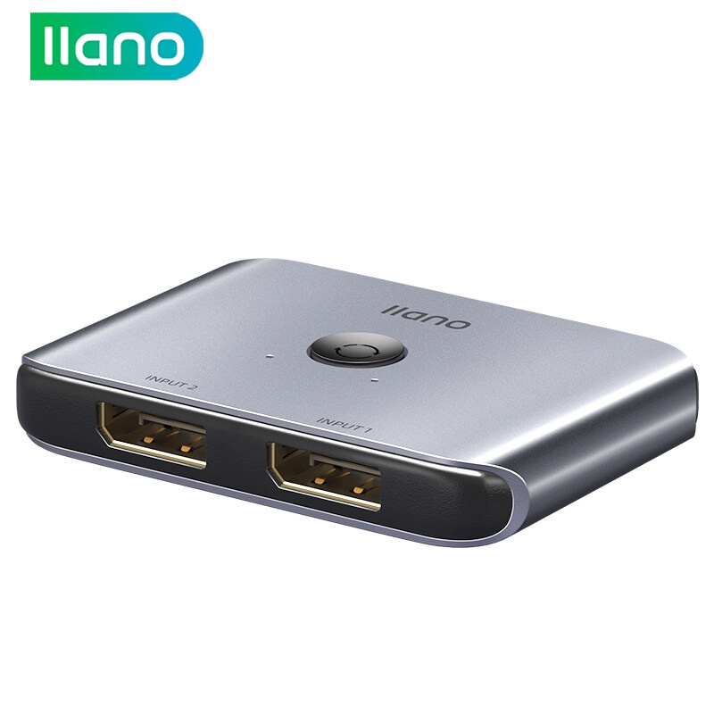 Llano Dp Splitter 8k 60HZ สวิทช์ 2 In 1 Out อะแดปเตอร์แปลงสายเคเบิ้ล ...