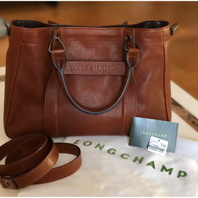 longchamp 3d ไซส์ S สี cognac | Shopee Thailand