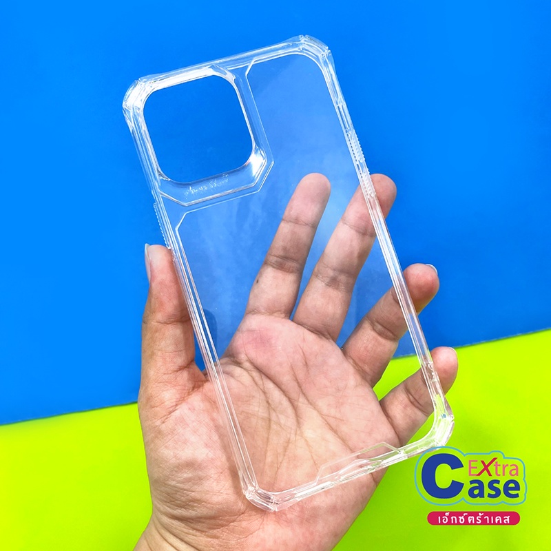 SAMSUNG J4PLUS J6PLUS J7 J7(2016) J7PRIME A02 A02S A12 A21S เคสใส PC ขอบนิ่มหลังแข็งมุมกันกระแทก ...