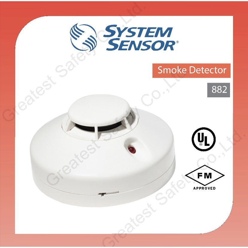 882 "System Sensor" Photoelectric Smoke Detector (UL) | Shopee Thailand