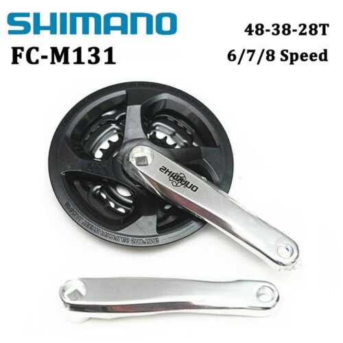 ขาจาน Shimano FC-M131 แบบ3ใบจาน ใช้กับกระโหลกเหลี่ยม | Shopee Thailand