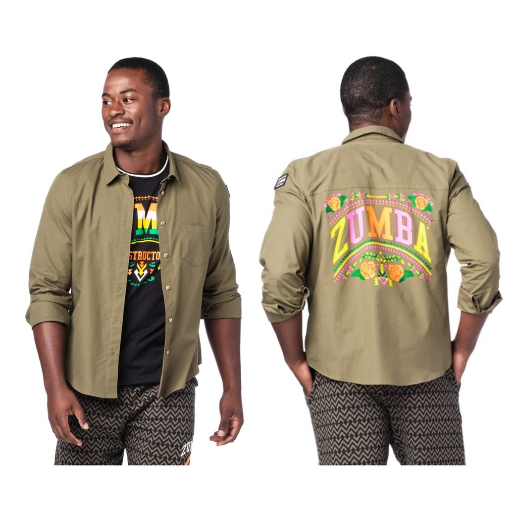 Zumba Dance Tribe Button Up (เสื้อคลุม เสื้อแจ็คเก็ตออกกำลังกายซุมบ้า ...