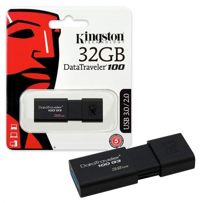 แฟลชไดรฟ์ Kingston USB Disk DT100G3 32GB ดั้งเดิม | Shopee Thailand