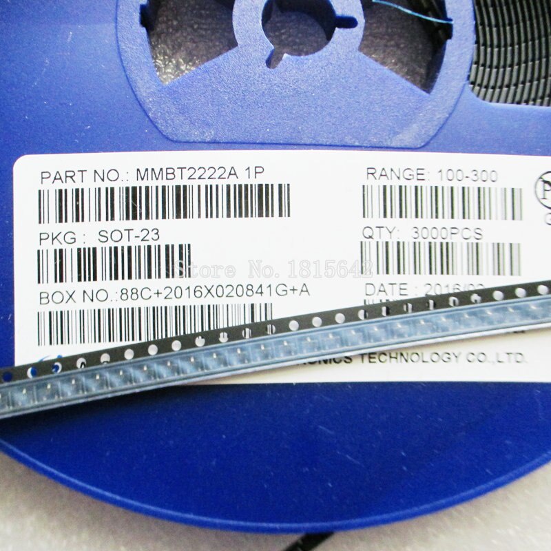 100 ชิ้น/ล็อตใหม่ MMBT2222A 1P 2N22 MMBT2222 0.6A/40V NPN ทรานซิสเตอร์ ...