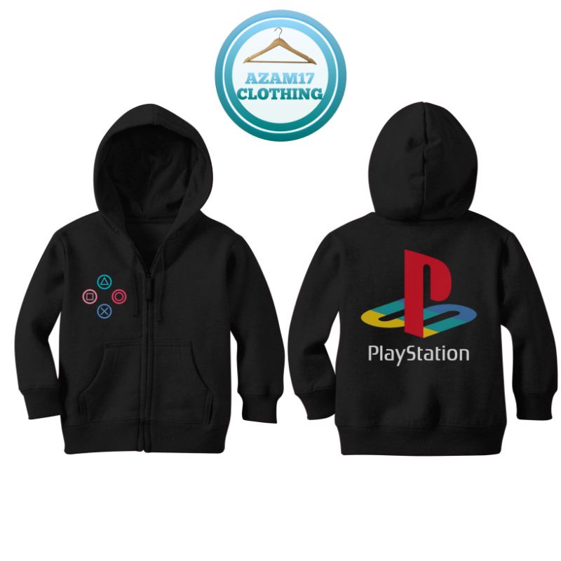 Playstation LOGO CHILDREN& 39;S HOODIE JACKET - PS 5 - เกม ...