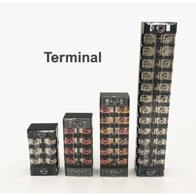 Terminal Blocks เทอร์มินอลต่อสายแบบลอย 25A มี 3P 4P 6P 12P | Shopee Thailand