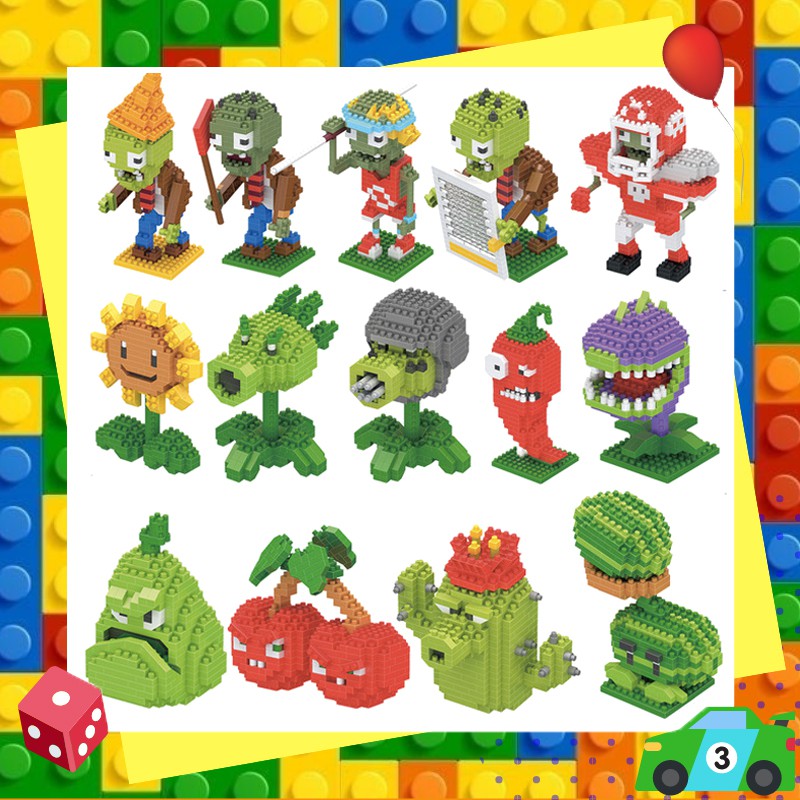 ตัวต่อ นาโน เกมพืชปะทะซอมบี้ Nanoblock Plant Vs Zombies Size L | Shopee ...