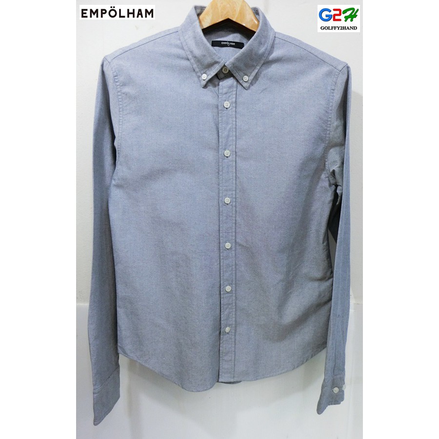 EMPOLHAM แท้ เสื้อเชิ๊ตแขนยาวสีเทา | Shopee Thailand