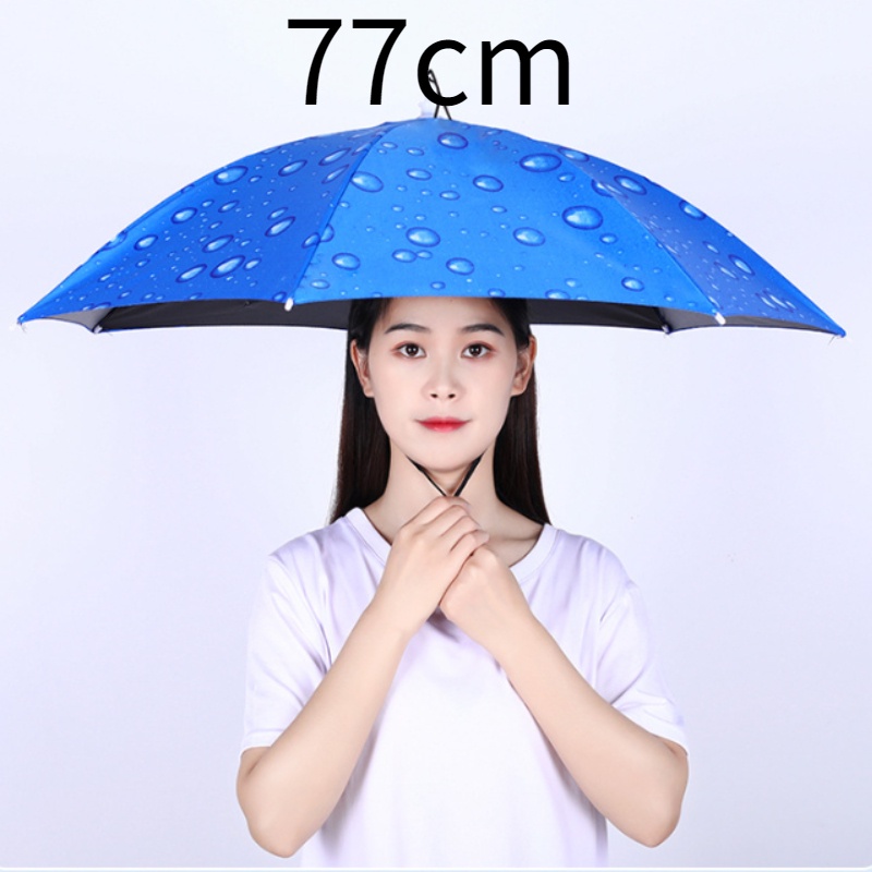 หมวกร่ม 2 ชั้น ป้องกันรังสียูวี ขนาด 77cm 90cm 95cm สำหรับตั้งแคมป์ ตกปลา | Shopee Thailand