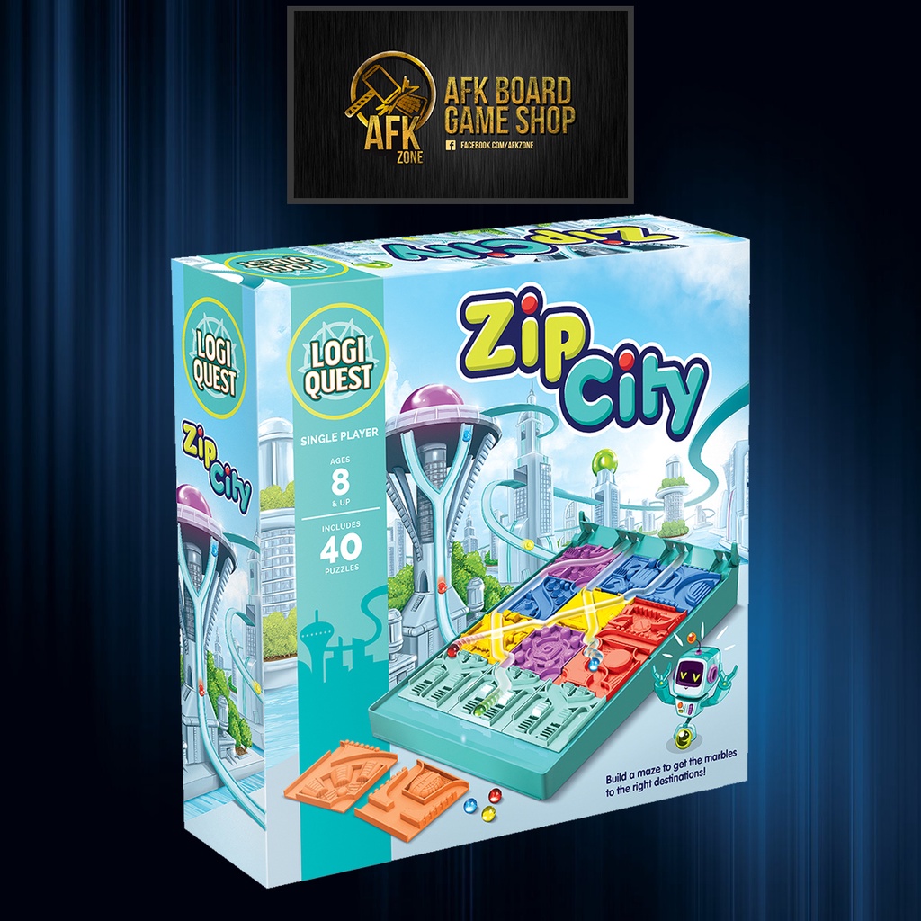 Zip City Logic Puzzle - Board Game - บอร์ดเกม | Shopee Thailand